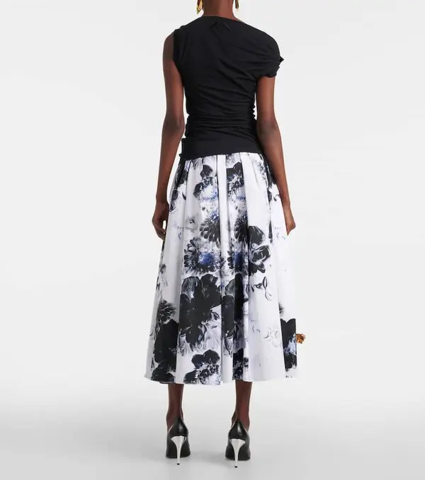 Alexander McQueen One-shoulder Cotton-blend Top