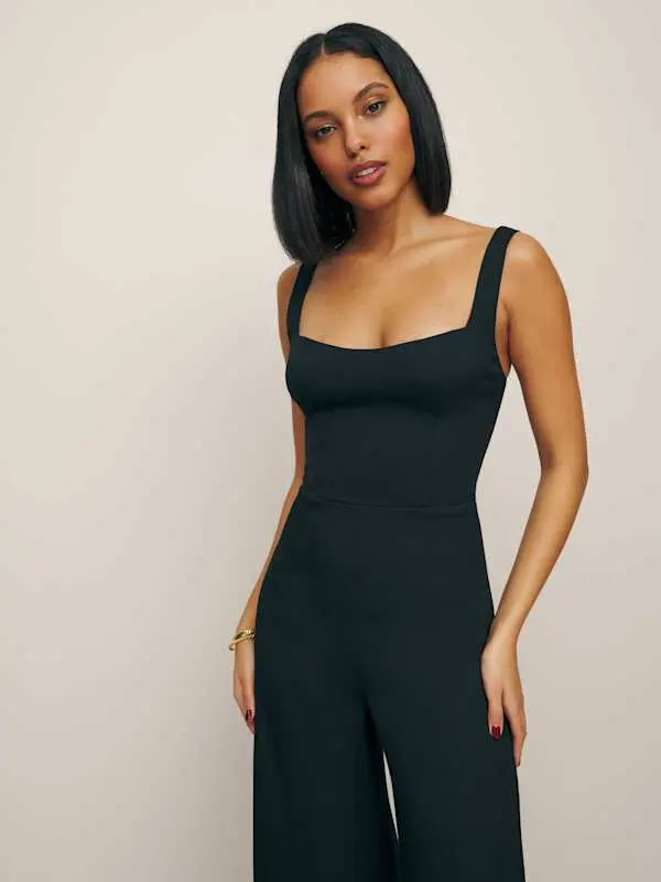 REFORMATION Kallie Jumpsuit - Black