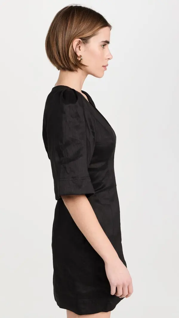 lurex mini dress Copper Lurex Threading Ruched Button Down Mini Dress