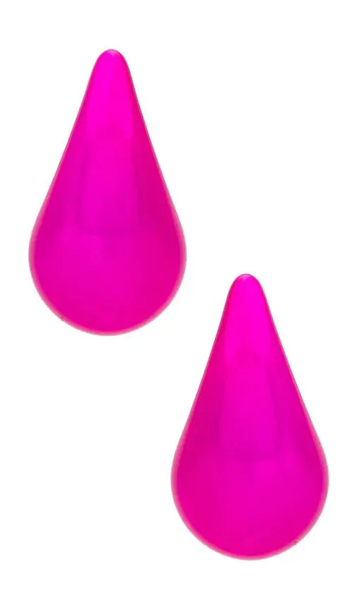 8 Other Reasons Droplet Earrings - Metallic Pink