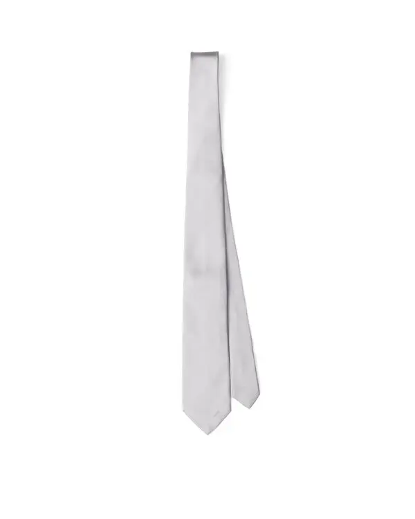 Prada Satin Tie - Grey