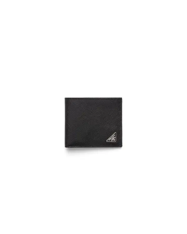 Prada Saffiano Leather Wallet - Black