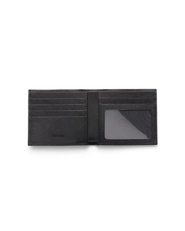 Prada Saffiano Leather Wallet - Black