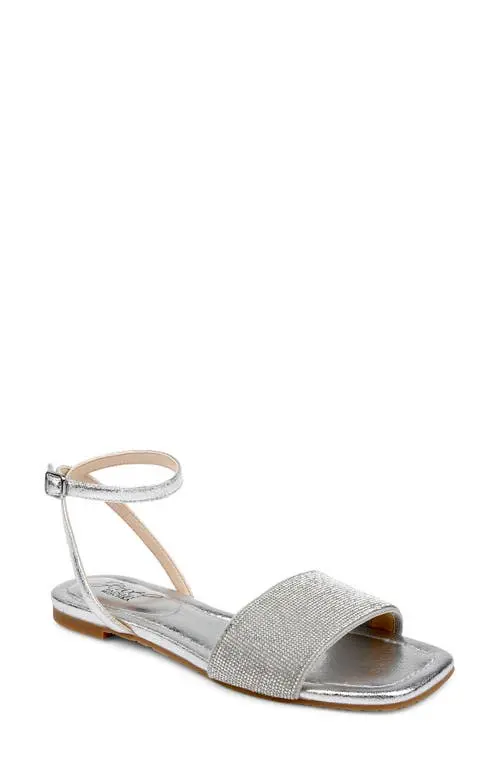 Badgley Mischka Hadley Ankle Strap Sandal - Silver