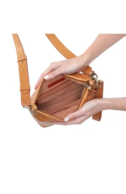 Hobo Ashe Leather Crossbody Bag - Natural