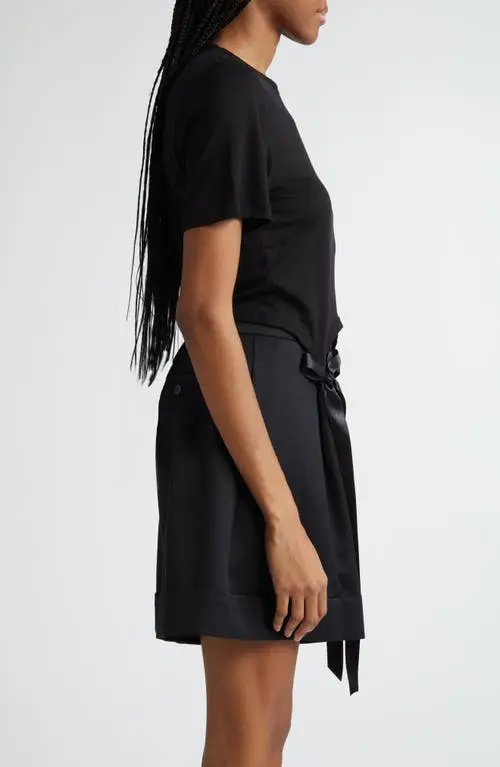 Simone Rocha Easy Bow Tails Cotton T-shirt - Black