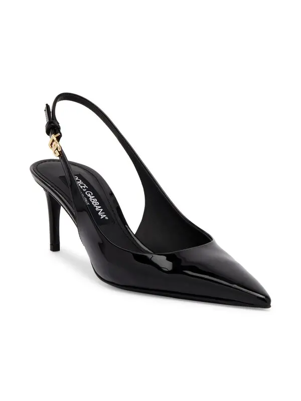 Dolce & Gabbana 60mm Leather Slingback Pumps