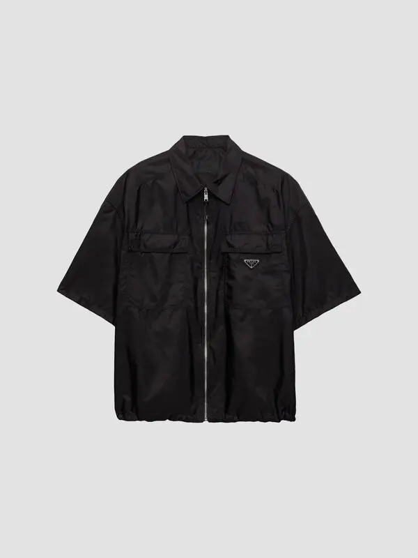 Prada Short Sleeve Light Re-nylon Shirt - Black