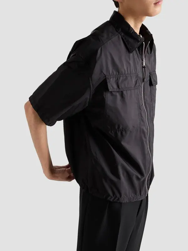 Prada Short Sleeve Light Re-nylon Shirt - Black