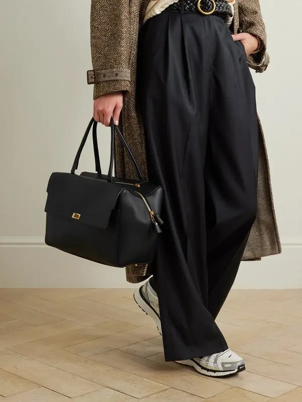 ANYA HINDMARCH Seaton Large Textured-leather Shoulder Bag