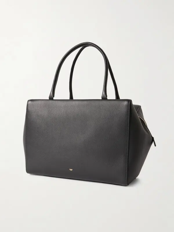 ANYA HINDMARCH Seaton Large Textured-leather Shoulder Bag