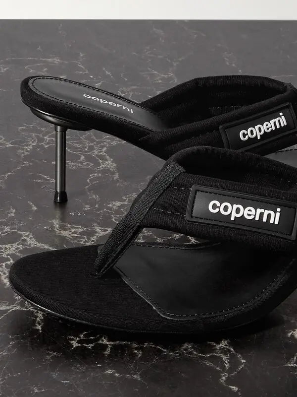 Coperni Logo-appliquéd Webbing Sandals