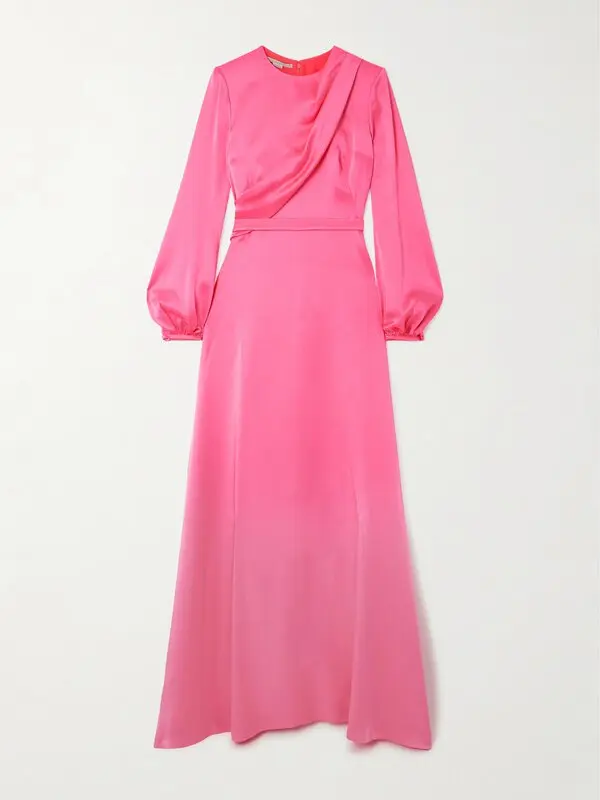 Stella McCartney Draped Duchesse-satin Gown