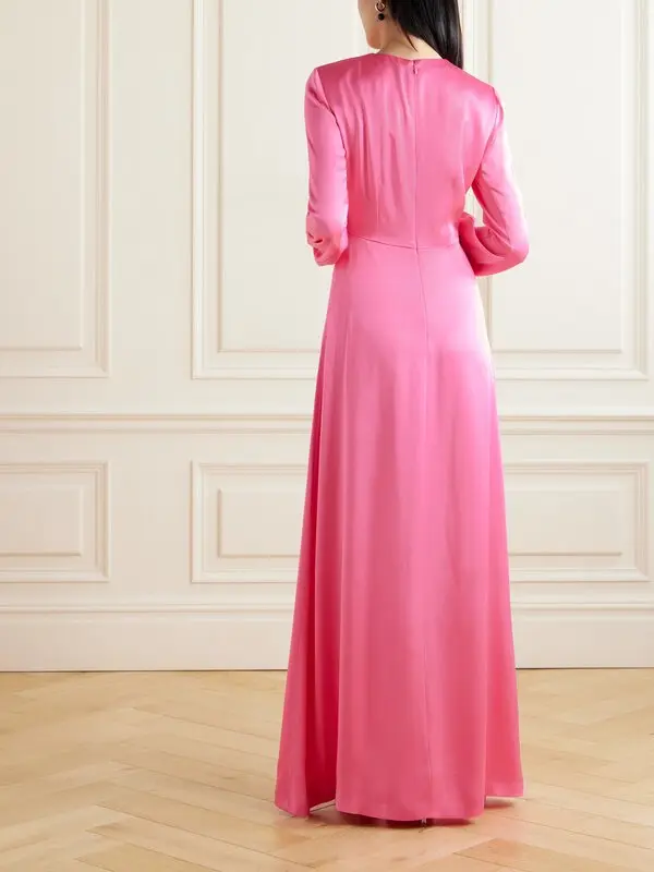 Stella McCartney Draped Duchesse-satin Gown
