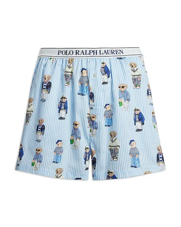 Polo Ralph Lauren Cotton Boxer Shorts - Oxford Blue