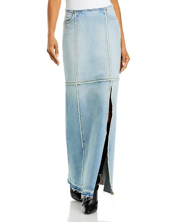 RE/DONE Denim Column Maxi Skirt