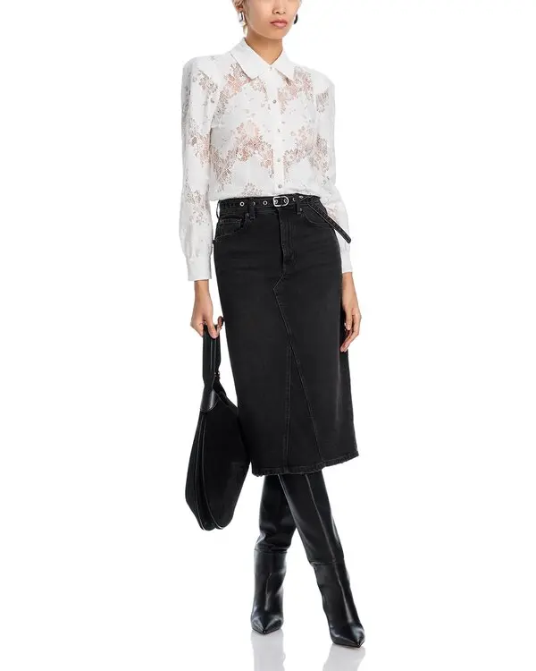 L'AGENCE Jenica Lace Blouse - Ivory