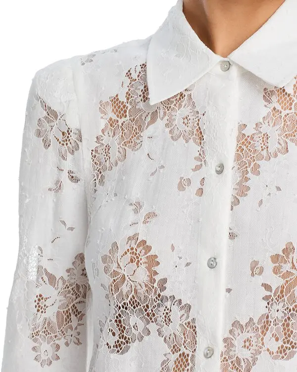 L'AGENCE Jenica Lace Blouse - Ivory