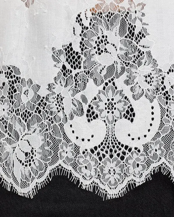 L'AGENCE Jenica Lace Blouse - Ivory