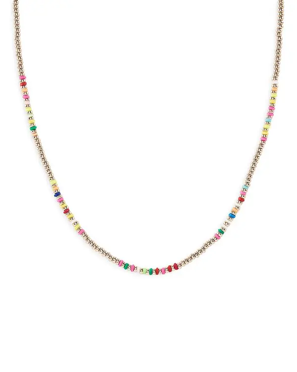 Aqua Beaded Necklace - Multi