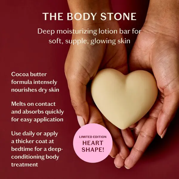 KATE MCLEOD Heart-shaped Body Stone - Jasmine & Chamomile