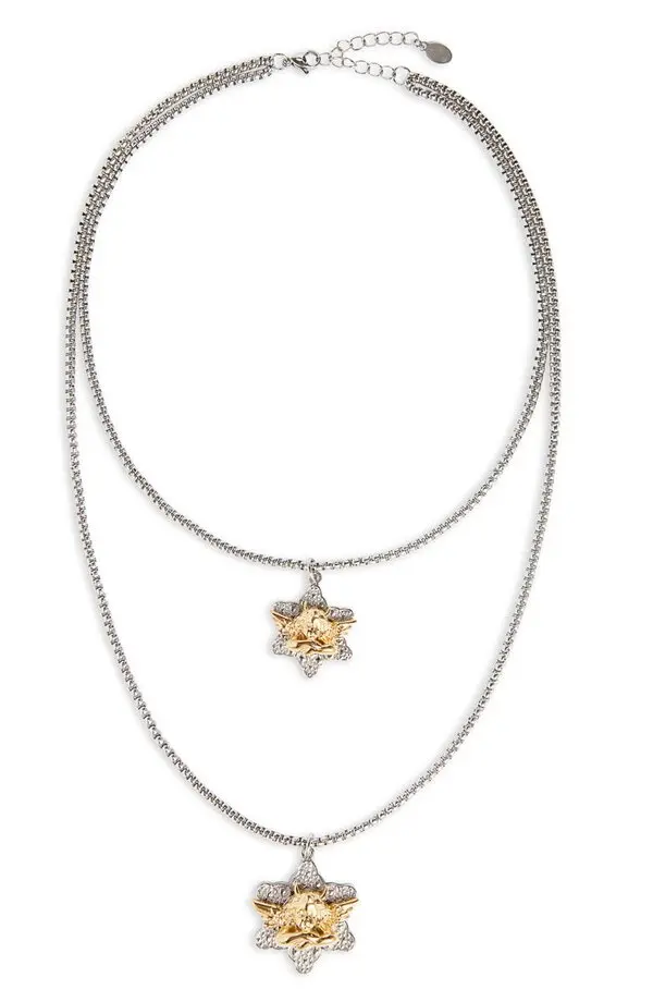 BOYS LIE Star Crossed Lovers Layered Pendant Necklace