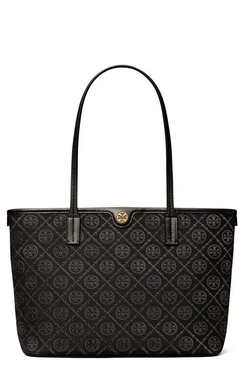 Tory Burch Small T Monogram Zip Tote