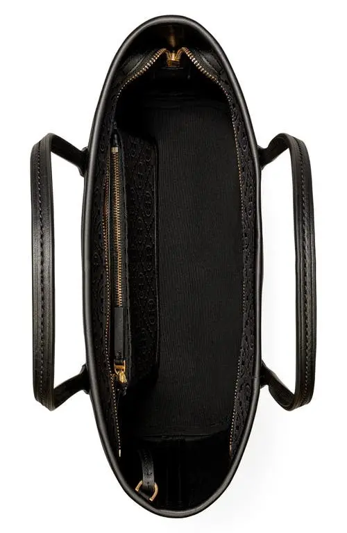 Tory Burch Small T Monogram Zip Tote
