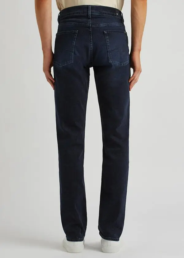 7 For All Mankind Slimmy Luxe Performance+ Jeans - Dark Blue