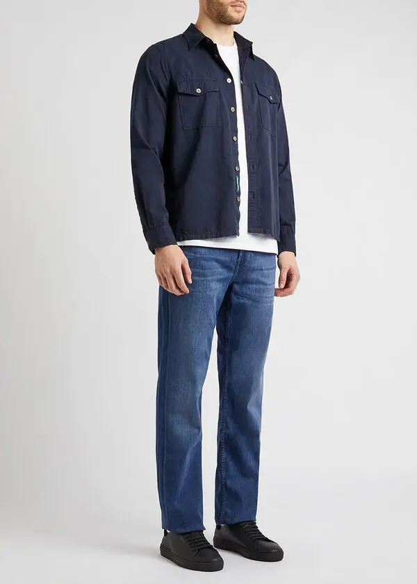 7 For All Mankind Stretch-denim Straight-leg Jeans