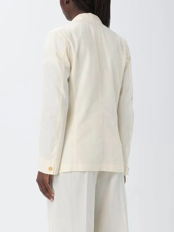 FORTE_FORTE Collared Jacket - White