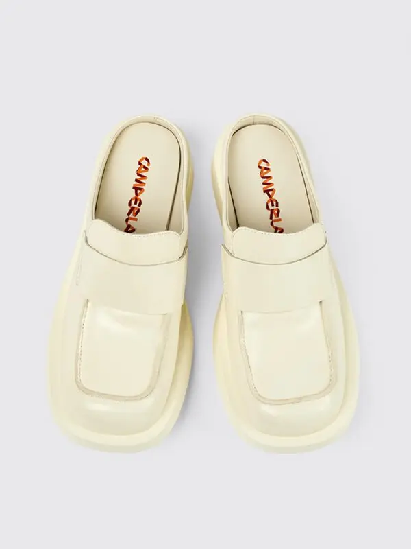 Camper Loafer Mules - White