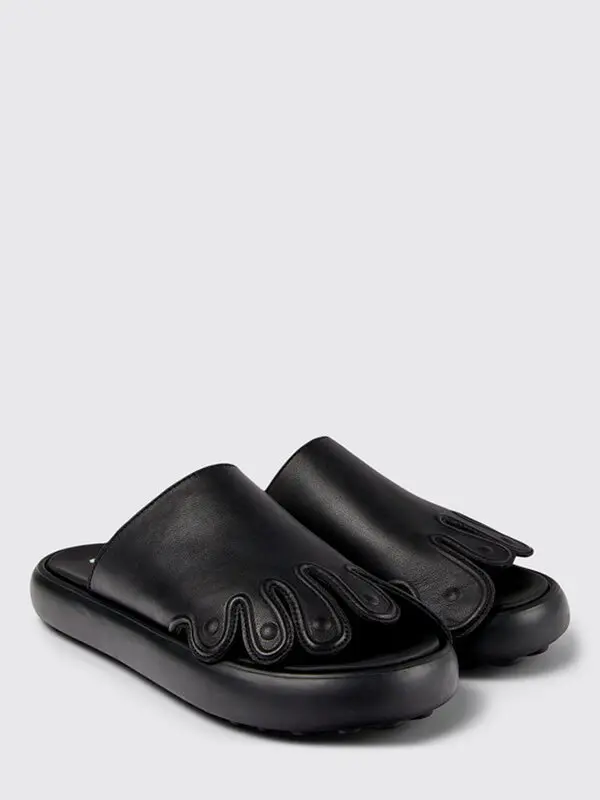 Camper Leather Sandals - Black