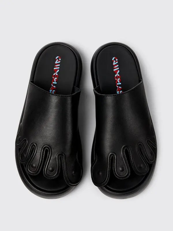 Camper Leather Sandals - Black