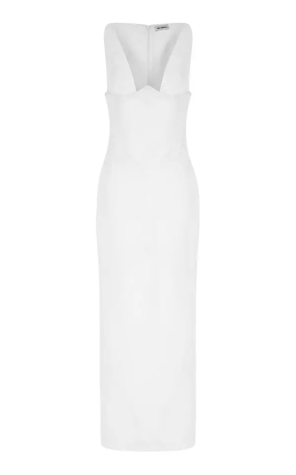alexander wang black maxi dress Anais Long Linen Dress main image 1