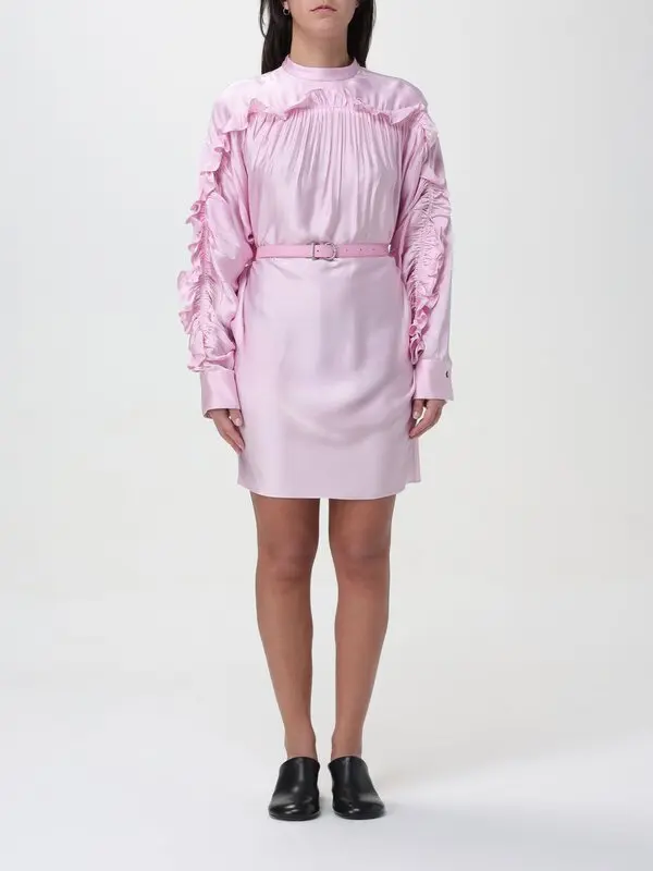 JIL SANDER Ruffled Long Sleeve Dress