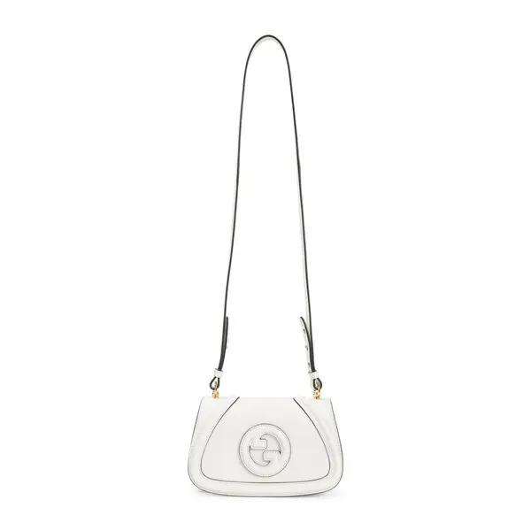 Gucci Leather Blondie Shoulder Bag - White