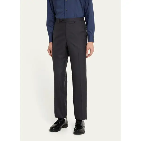 Brioni Super 160s Wool Dress Pants - Chrcol