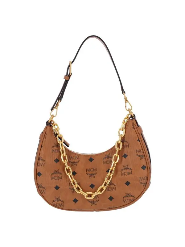 Mcm Flap Closure Clutch - Brown