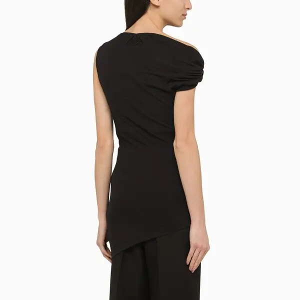 Alexander McQueen Alexander Mc Queen Asymmetric Viscose Tank Top