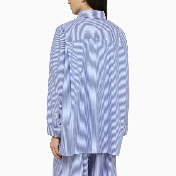 DARKPARK White Striped Cotton Button Down Shirt