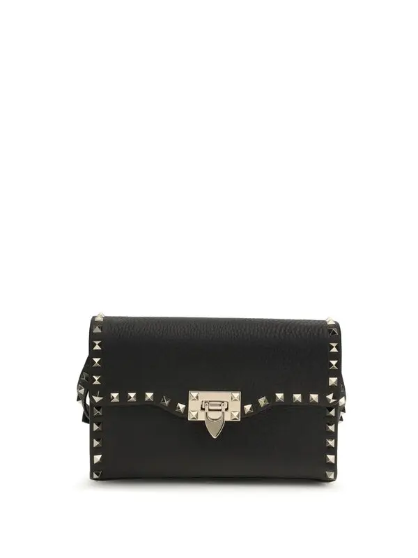 Valentino Garavani Rockstud Small Shoulder Bag - Black