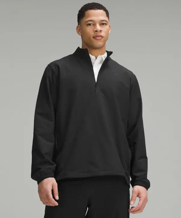 Lululemon Golf Half-Zip Windbreaker - Black | Editorialist