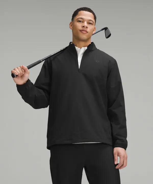 Lululemon Golf Half-Zip Windbreaker - Black | Editorialist