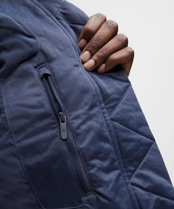 Lululemon Insulated Ruched Bomber Jacket - Night Sea