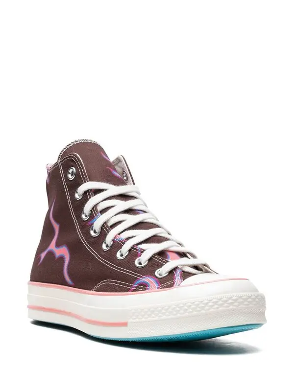 CONVERSE X Golf Le Fleur Chuck 70 Hi Flames Sneakers - Brown