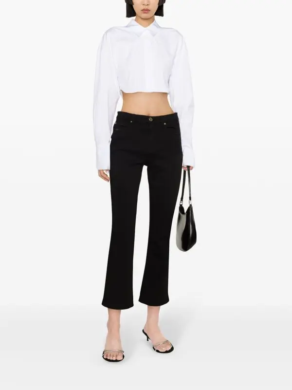 Patrizia Pepe Cropped Cotton Shirt
