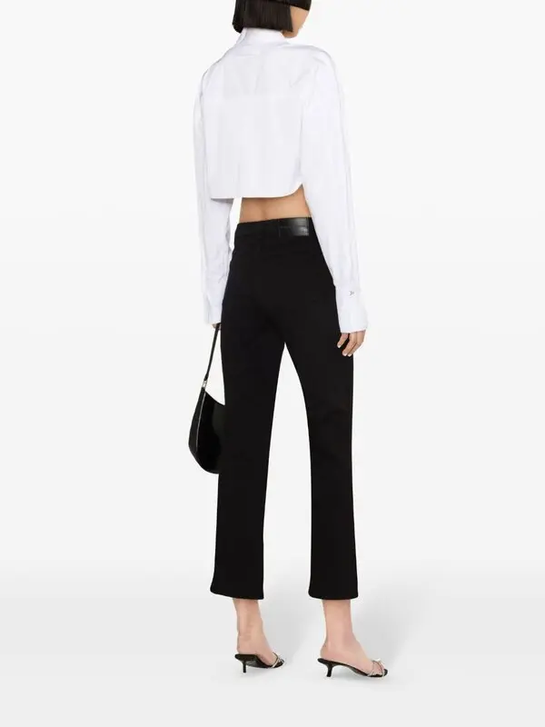 Patrizia Pepe Cropped Cotton Shirt