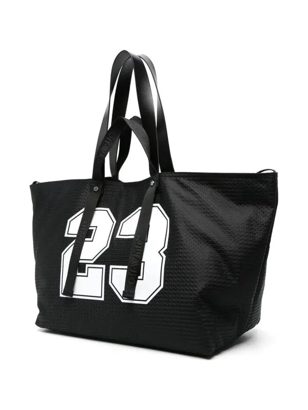 Off-White Logo-print Mesh Tote Bag