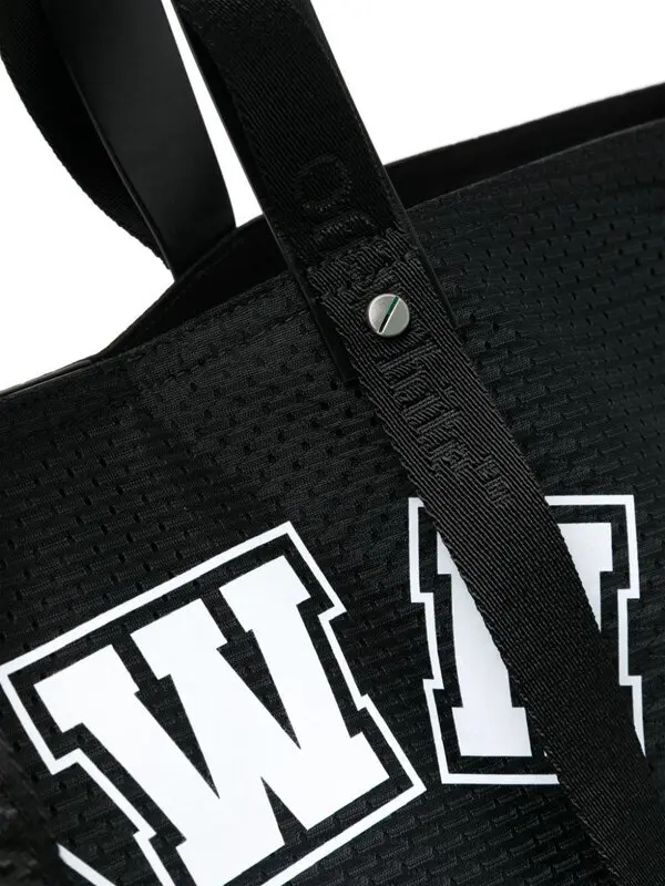 Off-White Logo-print Mesh Tote Bag